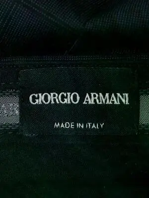 Giorgio Armani Check-pattern Straight-leg Trousers