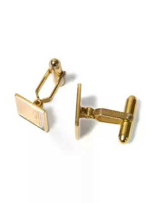Dior 1990s Logo-engraved Cufflinks