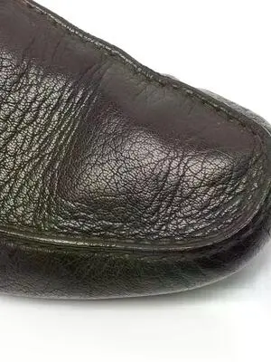 TOD'S Pebble Leather Loafers - Black