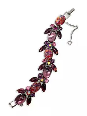 JENNIFER GIBSON JEWELLERY 1950s X Weiss Cocktail Bracelet - Silver