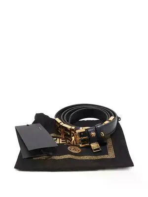 Fendi Fendace Logo Leather Belt