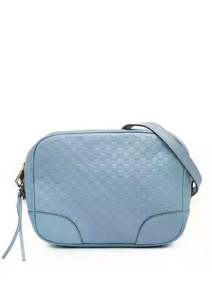 Gucci Mini Microissima Bree Crossbody Bag - Blue