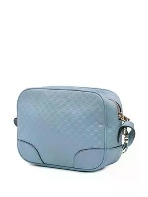 Gucci Mini Microissima Bree Crossbody Bag - Blue