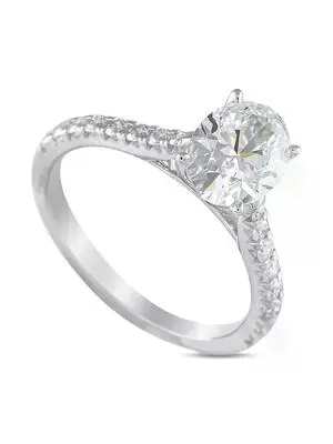LB EXCLUSIVE 14k White Gold Diamond Ring - Silver