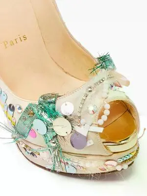 CHRISTIAN LOUBOUTIN 145mm Bead-embellished Pumps