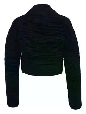 DION LEE Ribbed Mock-neck Sweater