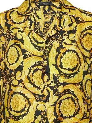 Versace Barocco Print Silk Shirt