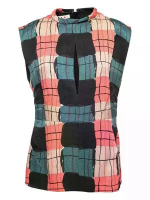 Marni Geometric-pattern Sleeveless Top