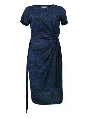Diane Von Furstenberg Wood Grain-printed Dress