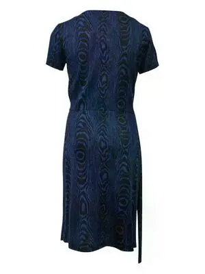 Diane Von Furstenberg Wood Grain-printed Dress