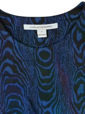 Diane Von Furstenberg Wood Grain-printed Dress