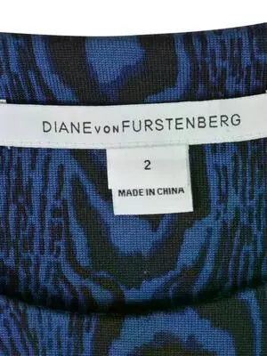 Diane Von Furstenberg Wood Grain-printed Dress