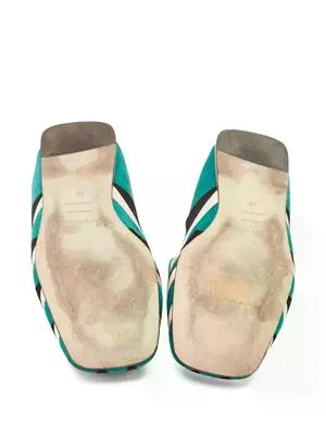 SERGIO ROSSI Geometric-pattern Ballet Flats