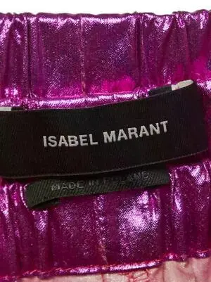 ISABEL MARANT VINTAGE Metallic-finish Trousers