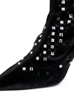 GIUSEPPE ZANOTTI 100mm Crystal-embellished Ankle Boots