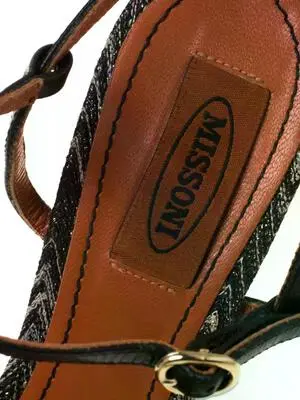 Missoni 125mm Embellished Zigzag Pattern Sandals