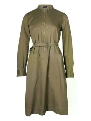 A.p.c. Belted Button-front Dress