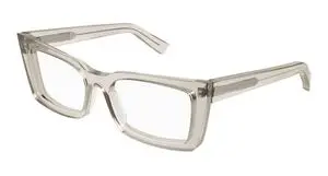 Saint Laurent Optical Glasses - Beige Beige Transparent
