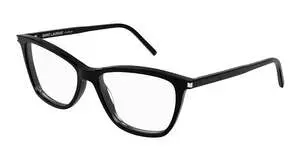 Saint Laurent Full Rim Eyeglasses - Black Black Transparent