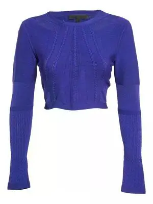 Cushnie Cable Knit Long Sleeve Top