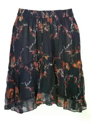 IRO PARIS Floral Tiered Mini Skirt