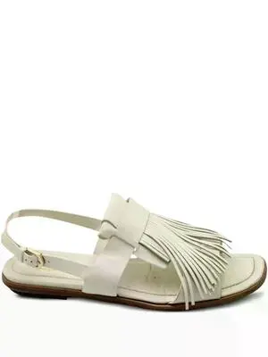 TOD'S Fringed Slingback Sandals