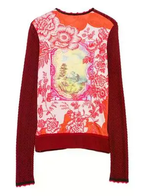 Christian Lacroix Herringbone Floral Jacket