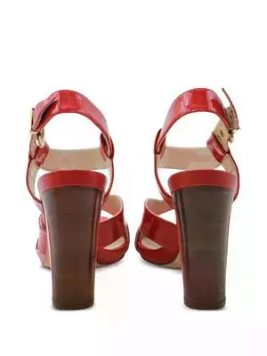 Fendi Patent Leather Ankle-strap Sandals