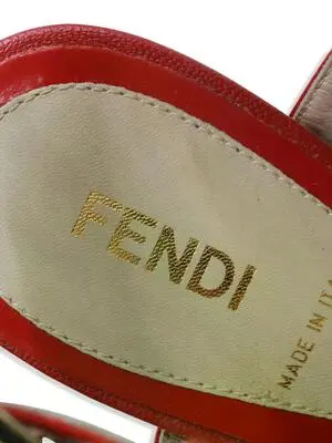 Fendi Patent Leather Ankle-strap Sandals