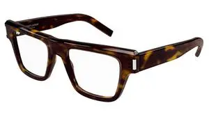 Saint Laurent Optical Glasses - Havana Havana Transparent