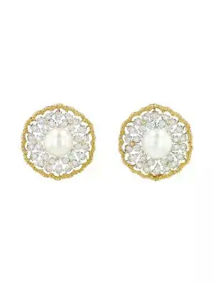 Buccellati 2010s Diamond And Pearl Earrings - Gold