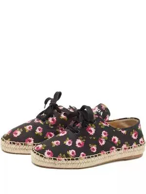 Prada Floral-print Espadrilles