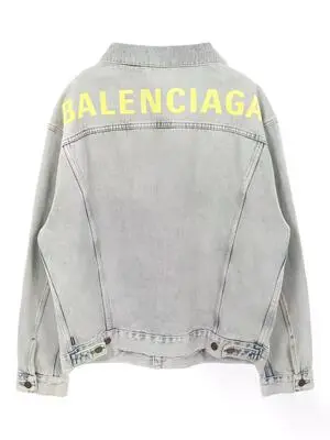 Balenciaga Logo-embroidered Denim Jacket