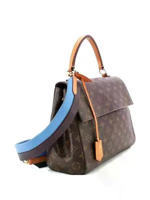 LOUIS VUITTON Cluny Top Handle Mm Shoulder Bag Monogram Canvas