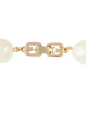 Givenchy 1990s Crystal And Faux Pearl Necklace