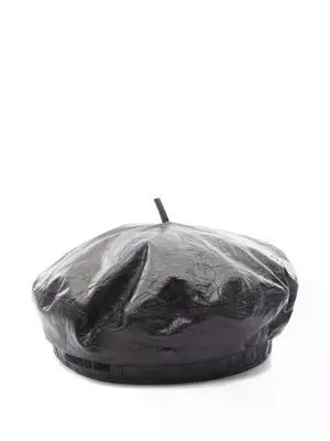 Dior 2020s Leather Beret - Black