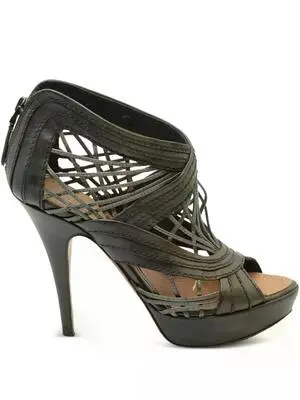 Alaïa Cut-out Woven Caged Sandals