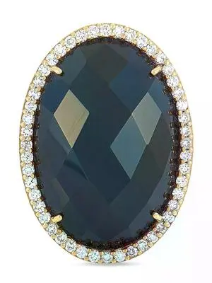 ROBERTO COIN Roberto Coin 18k Yellow Gold Onyx And Diamond Ring