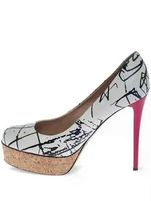 GIUSEPPE ZANOTTI 120mm Abstract-pattern Print Heeled Pumps