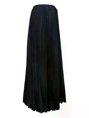 Fendi Pleated Perforated Midi Skirt