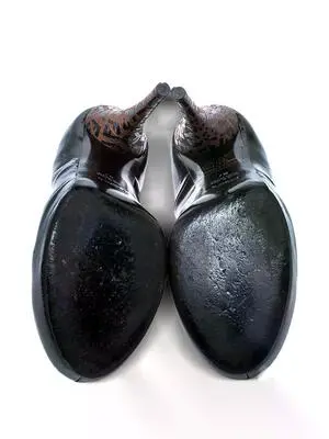 Fendi Patent Leather Ff Logo Stiletto Pumps