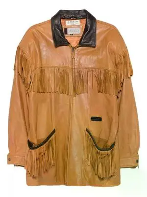 A.N.G.E.L.O. VINTAGE CULT 1980s Fringed Leather Coat