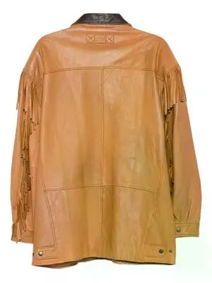 A.N.G.E.L.O. VINTAGE CULT 1980s Fringed Leather Coat