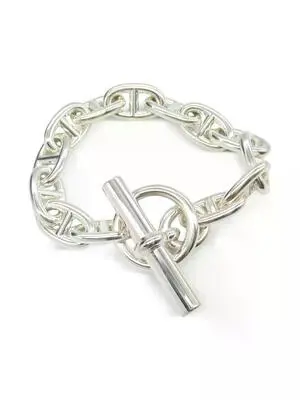 Hermès 2010s Shane Dunkle Mm Bracelet - Silver