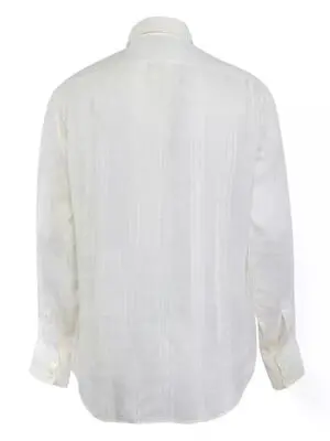 BOSS Pre-owned Striped Button-up Shirt - White