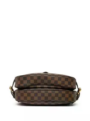 LOUIS VUITTON 2006 Damier Ebene Highbury Shoulder Bag - Brown