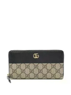 Gucci 2020s Gg Marmont Wallet - Neutrals