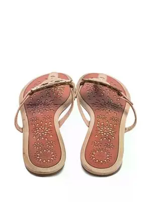 Tory Burch Laser-cut Thong Sandals