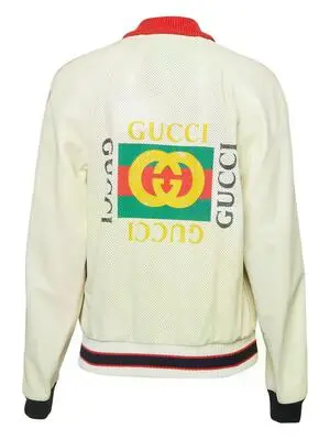 Gucci Perforated Bomber Jacket