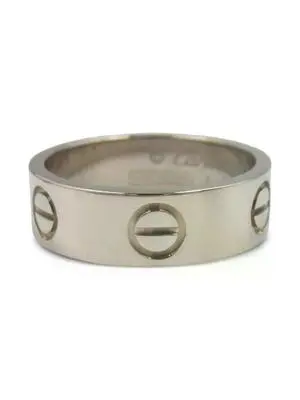Cartier 18k White Gold Love Ring Silver